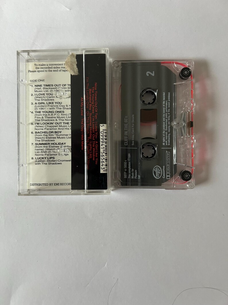 Cliff Richard in the 60s Cassette Tape - Etsy