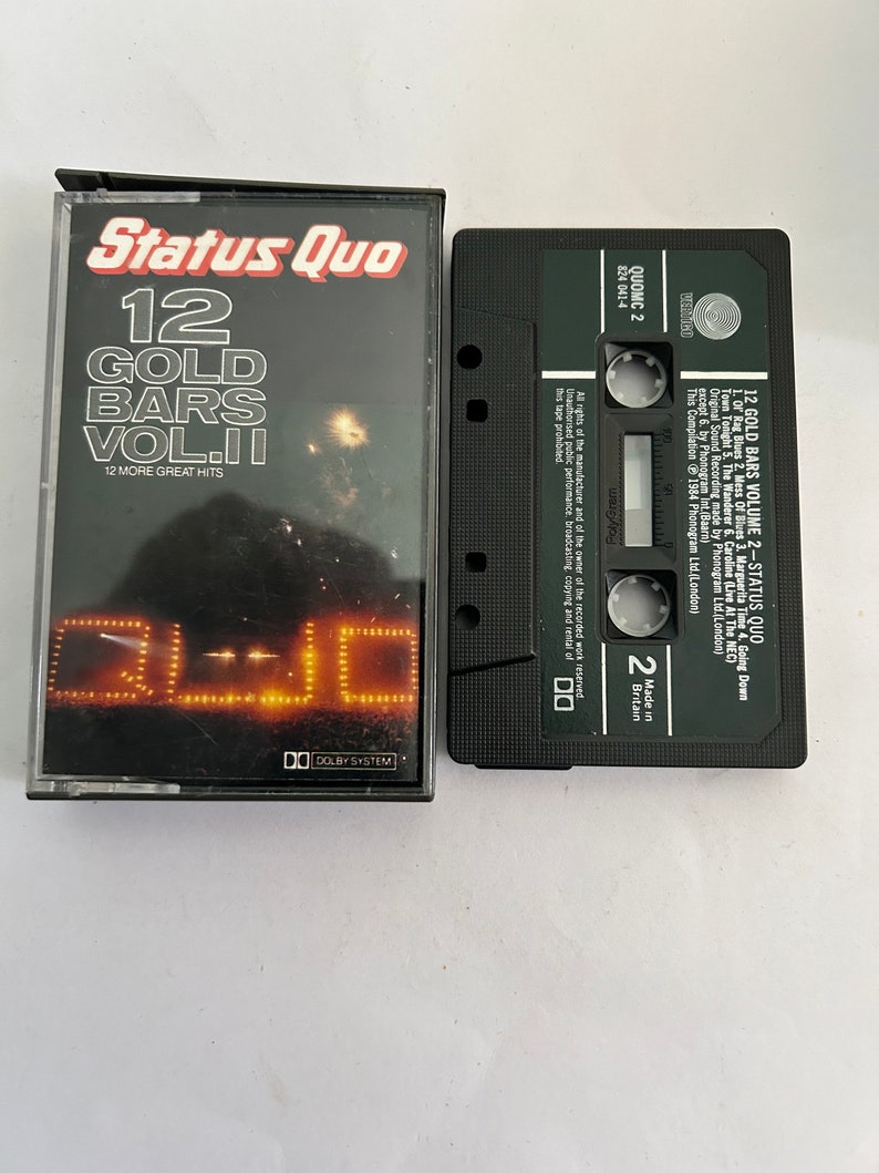 Status Quo 12 Gold Bars Vol 2 Cassette Tape - Etsy