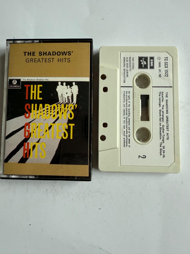 The Shadows Greatest Hits Cassette Tape - Etsy
