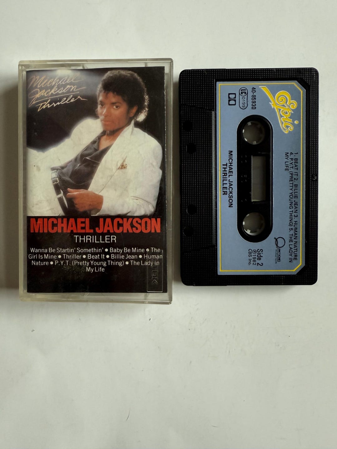 Michael Jackson Thriller Cassette Tape - Etsy