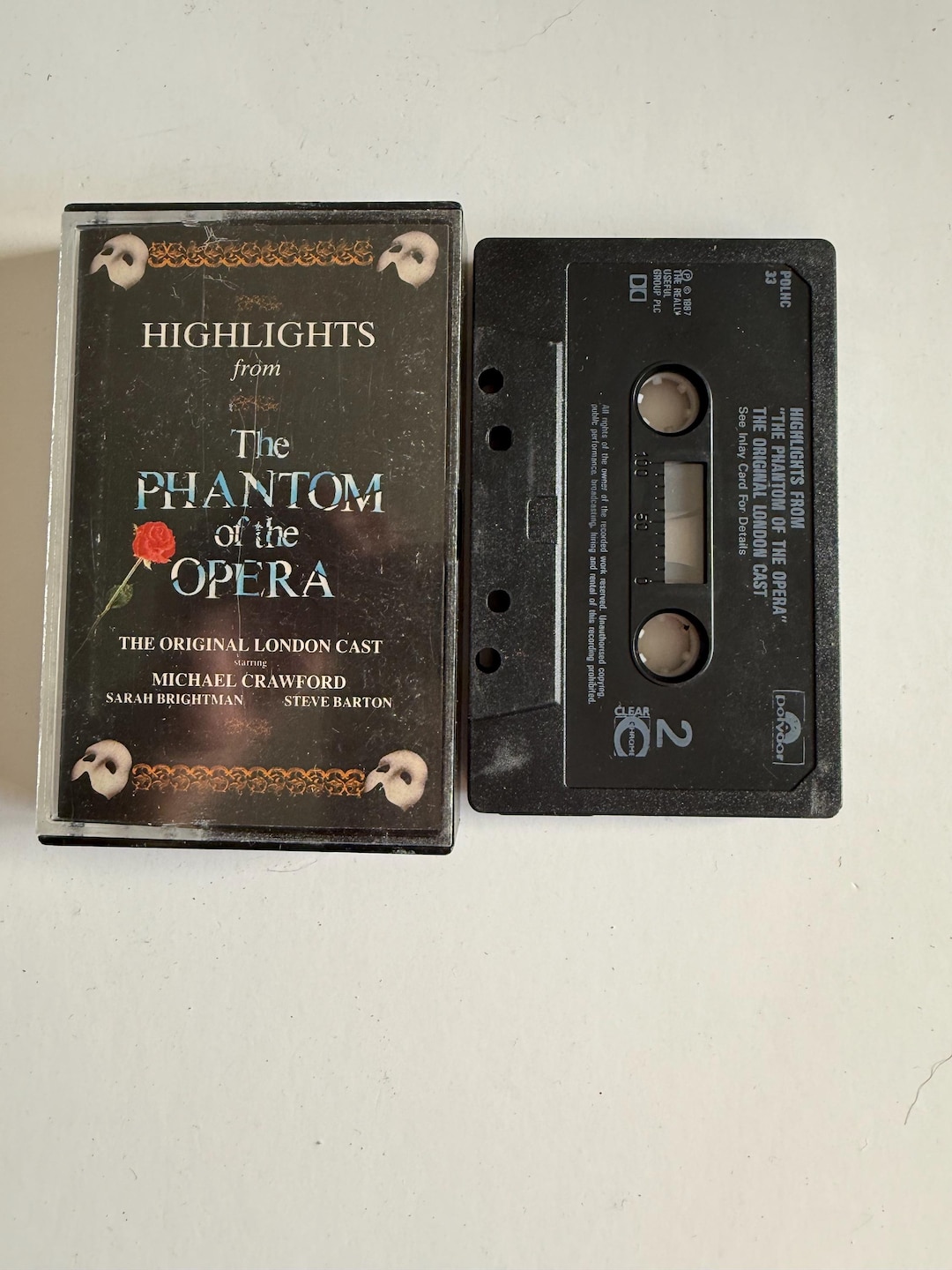 Phantom of the Opera Highlights Cassette Tape - Etsy