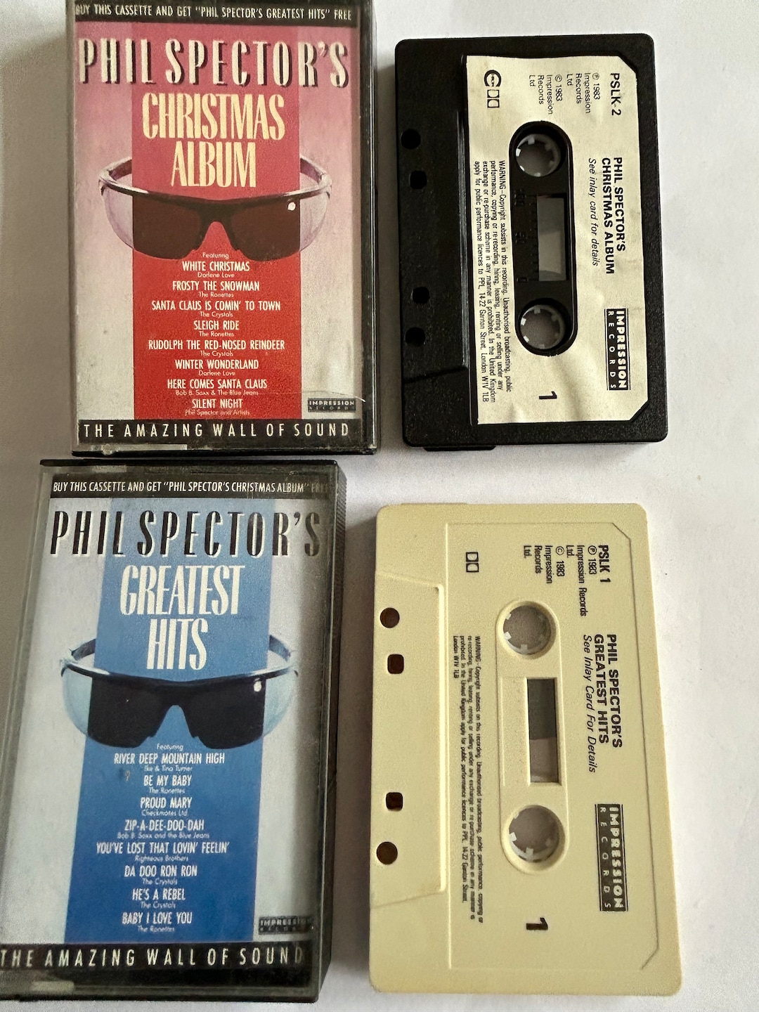 Phil Spector Greatest Hits and Christmas Album Double Cassettr Tape - Etsy