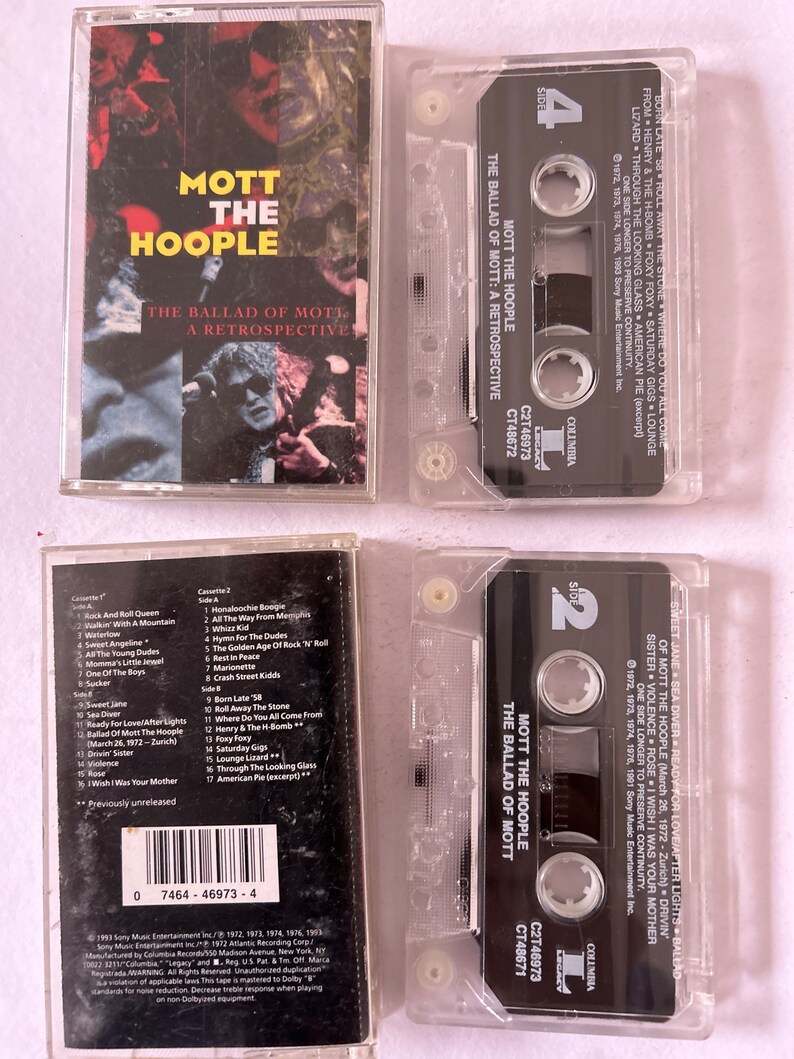 Mott the Hoople the Ballad of Mott A Retrospective Double Cassette Tape ...