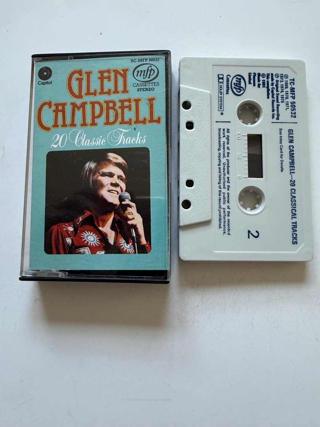 Glen Campbell 20 Classic Tracks Cassette Tape - Etsy