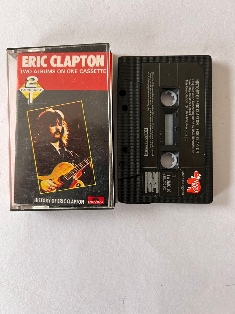 Eric Clapton History of 2 on 1 Cassette Tape - Etsy