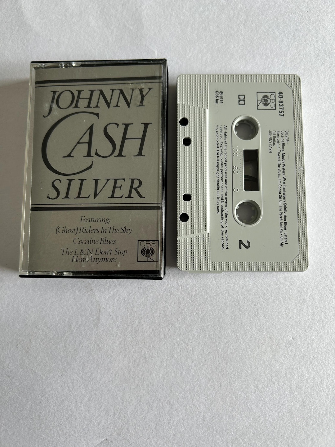 Johnny Cash Silver Cassette Tape - Etsy