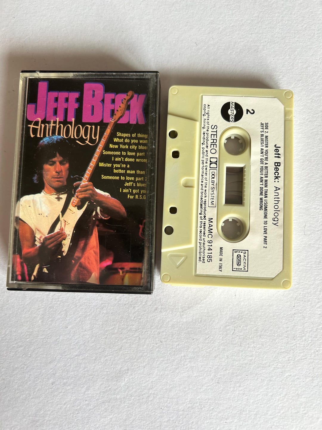 Jeff Beck Anthology Italian Cassette Tape - Etsy