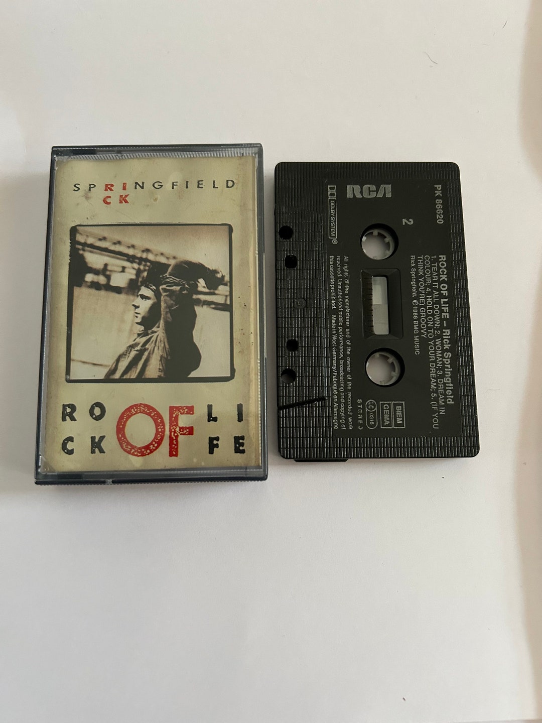 Rick Springfield Rock of Life Cassette Tape - Etsy