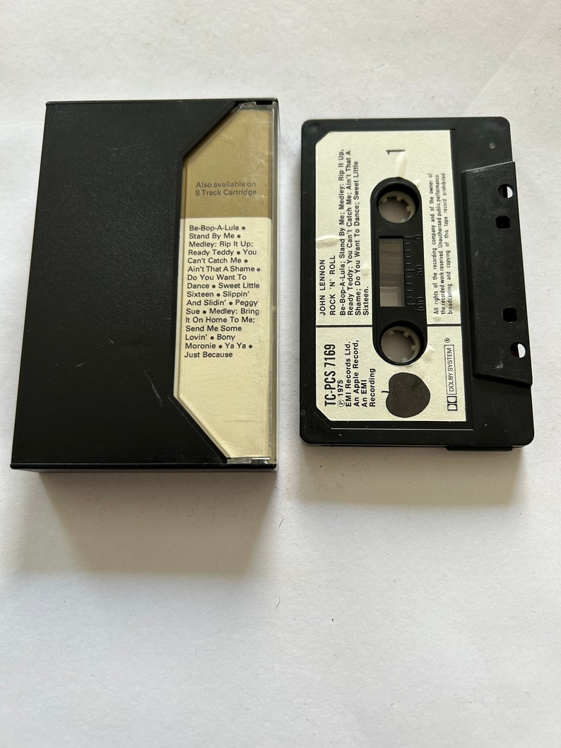 John Lennon Rock ‘N’ Roll Cassette Tape - Etsy