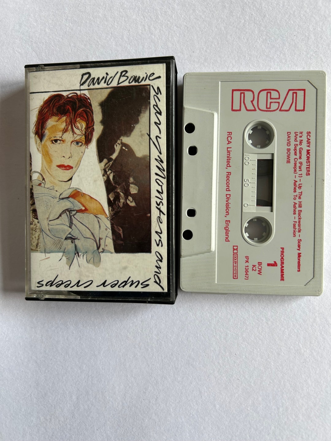 David Bowie Scary Monsters and Super Creeps Cassette Tape - Etsy