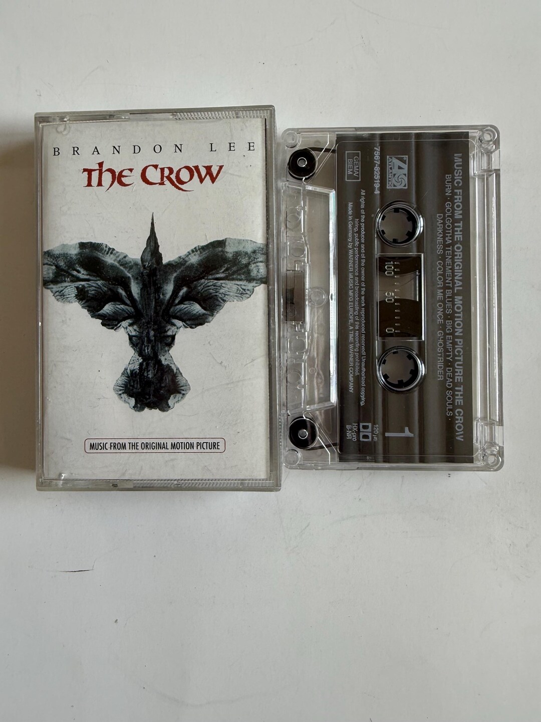 The Crow Soundtrack Brandon Lee Cassette Tape Rage Against the Machine ...