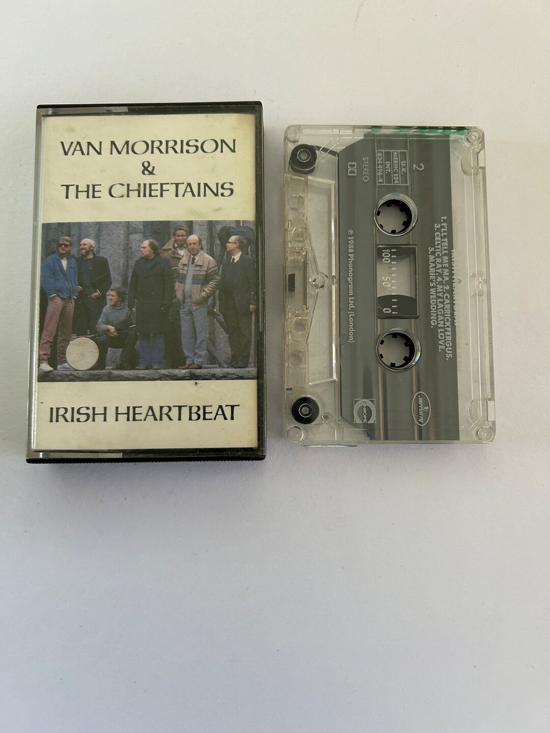 Van Morrison and the Cheiftains Irish Heartbeat Cassette Tape - Etsy