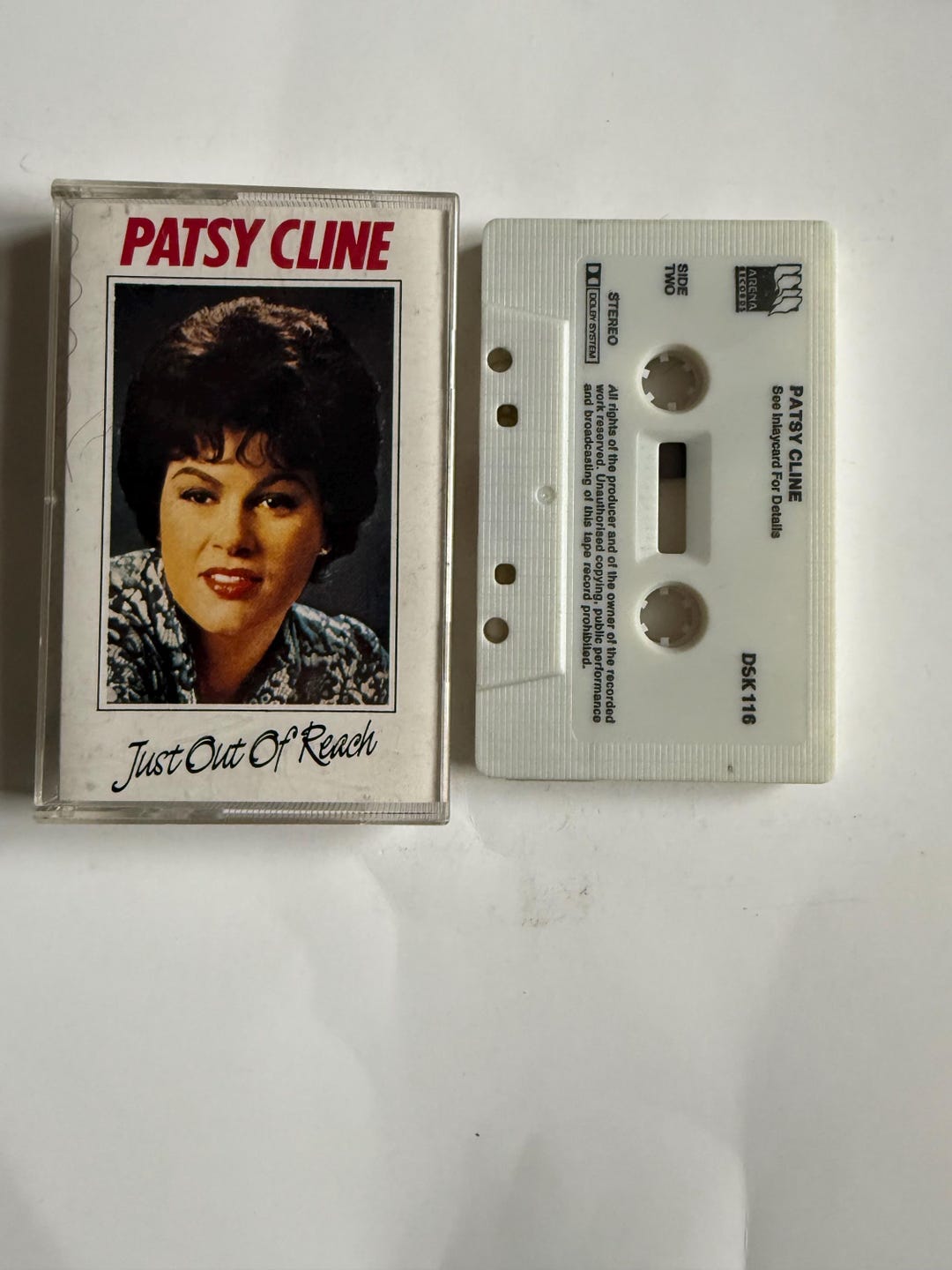 Patsy Cline Just Out of Reach Cassette Tape - Etsy