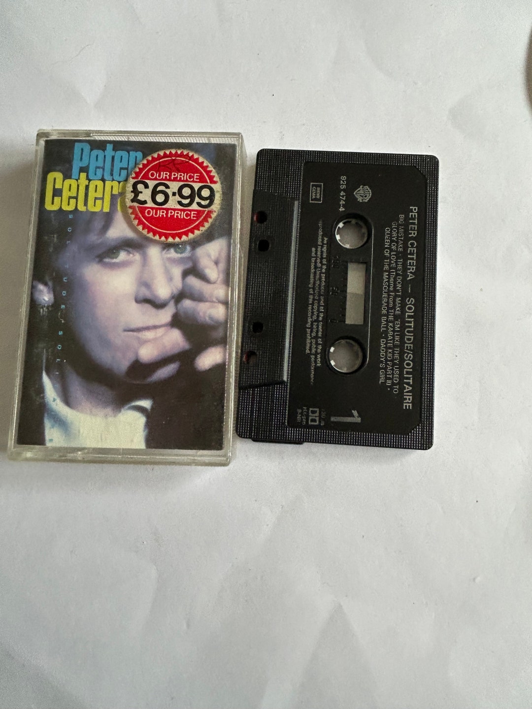 Peter Cetera Solitude/solitaire Cassette Tape - Etsy