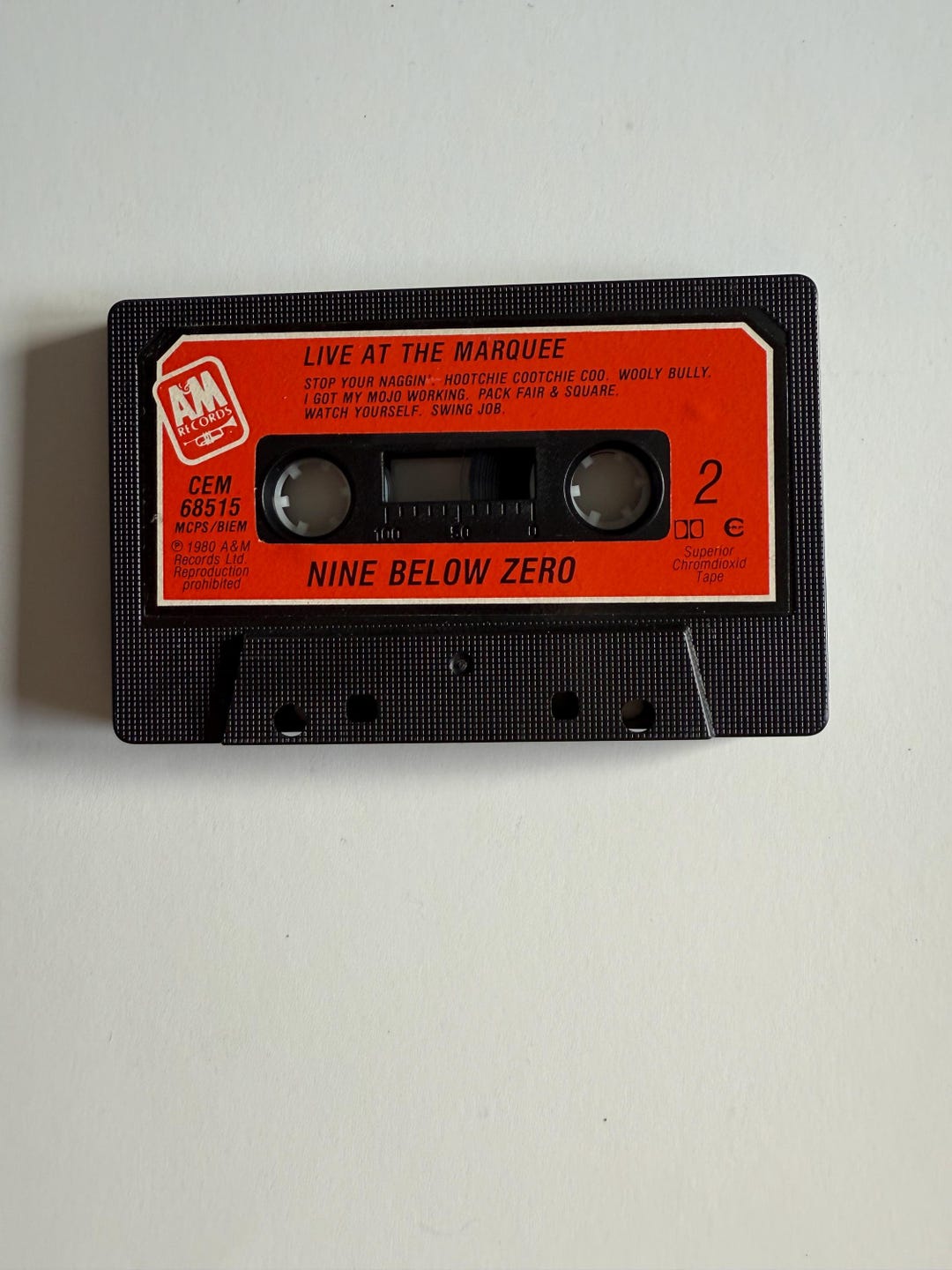 Nine Below Zero Live at the Marquee Cassette Tape Only - Etsy