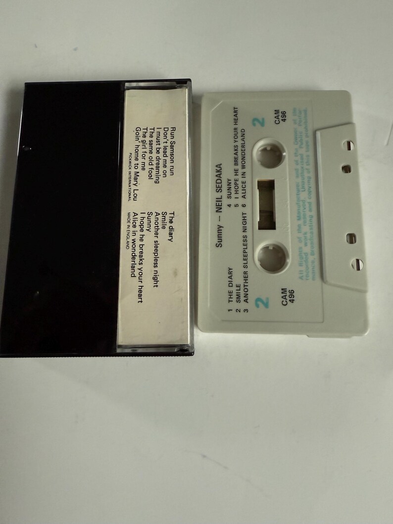 Neil Sedaka Sunny Cassette Tape - Etsy