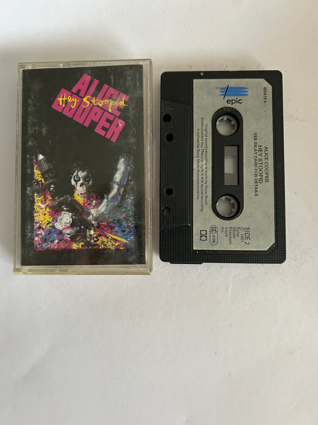 Alice Cooper Hey Stoopid Marks on Inlay Cassette Tape - Etsy