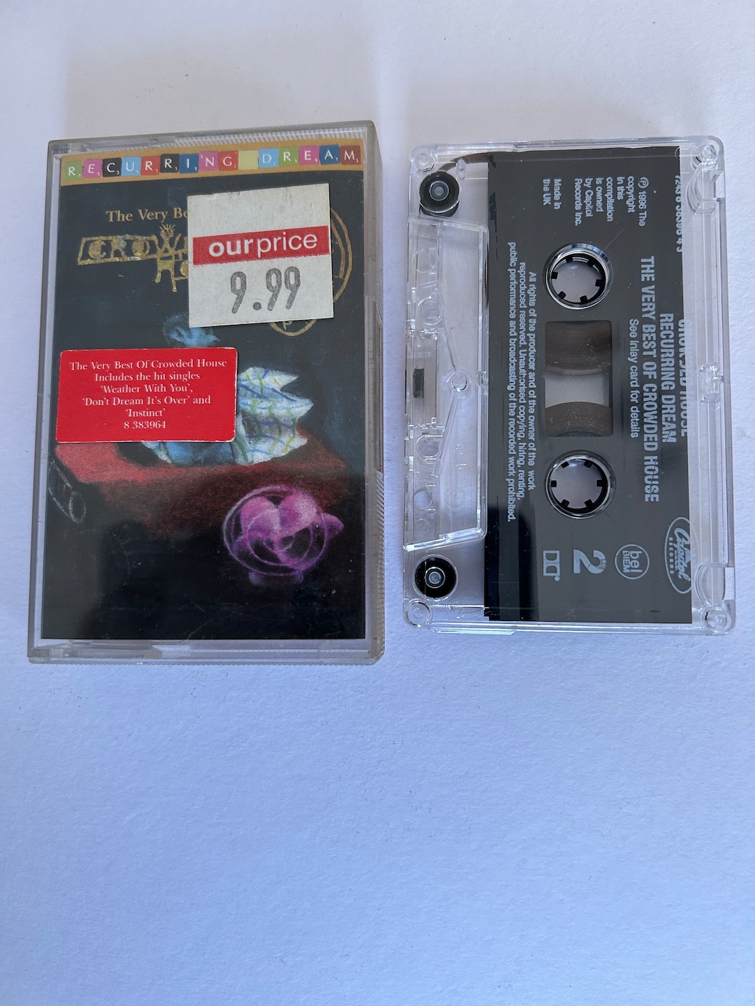 Crowded House Recurring Dream Very Best of Cassette Tape - Etsy