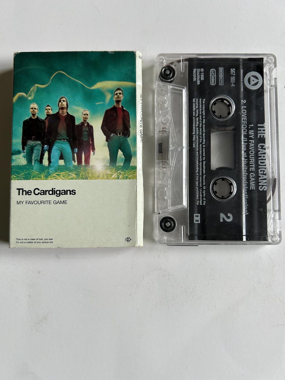 The Cardigans My Favourite Game Some Wear to Sleeve Cassette Tape - Etsy