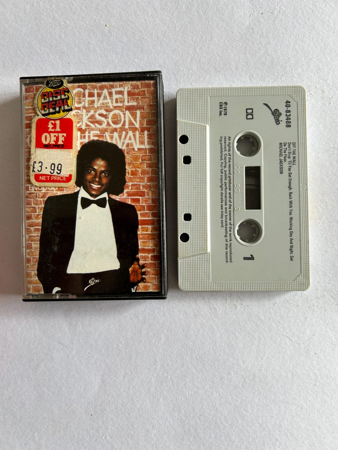 Michael Jackson off the Wall Cassette Tape - Etsy