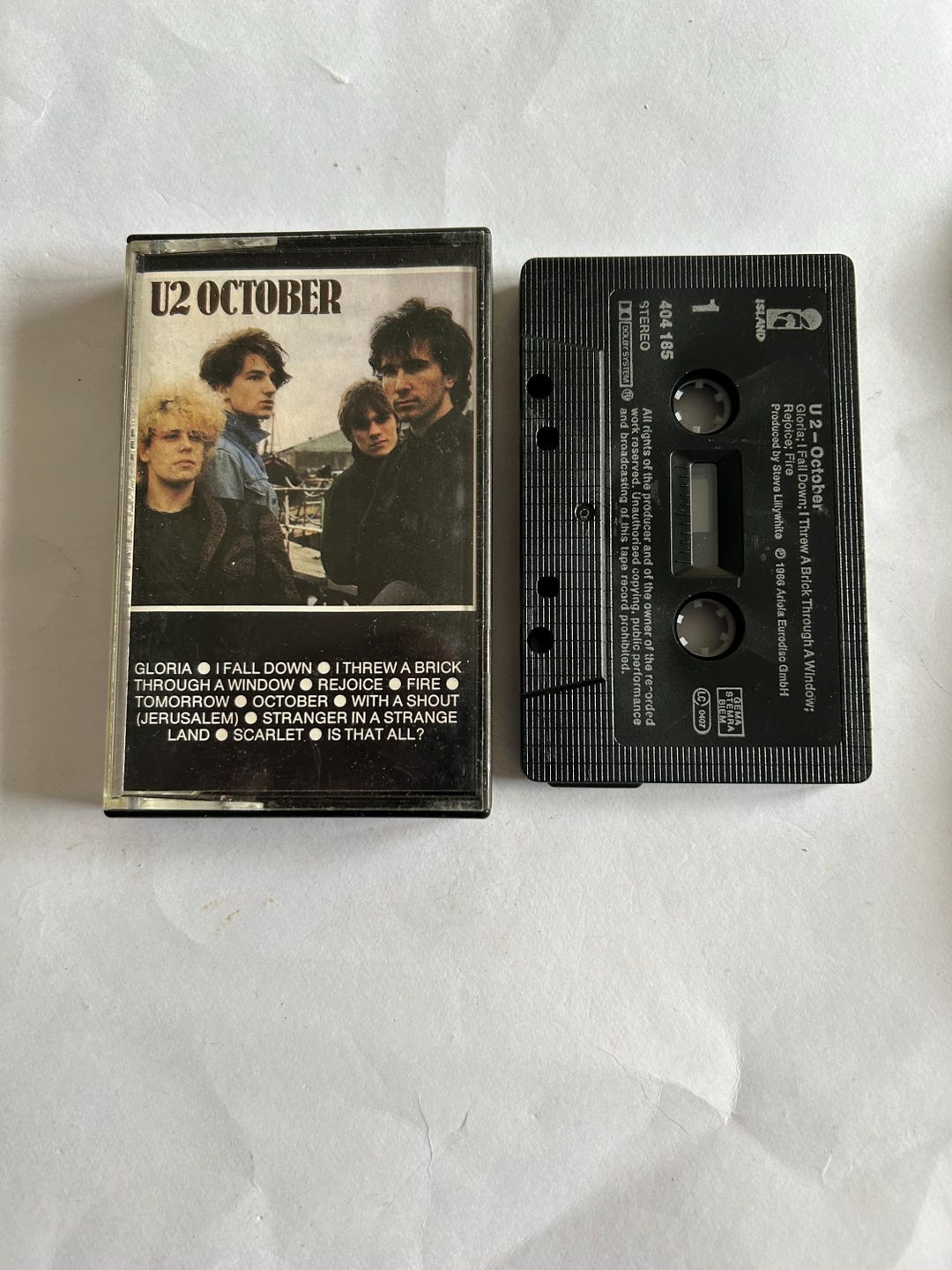 U2 October German Cassette Tape - Etsy