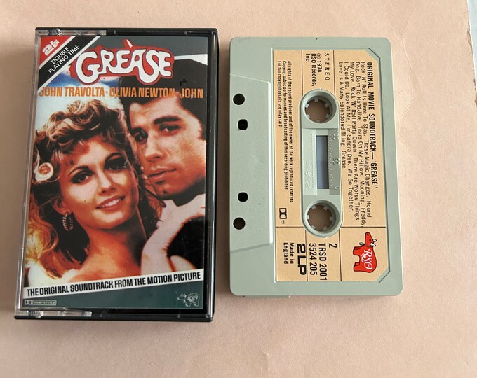 Grease Soundtrack Paper Label Cassette Tape - Etsy