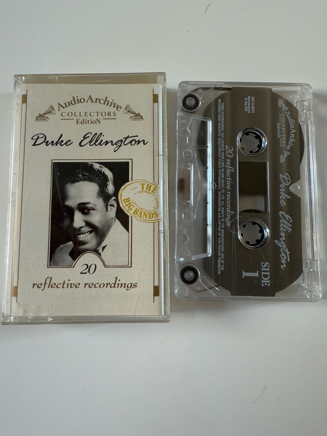 Duke Ellington 20 Reflective Recordings Cassette Tape - Etsy