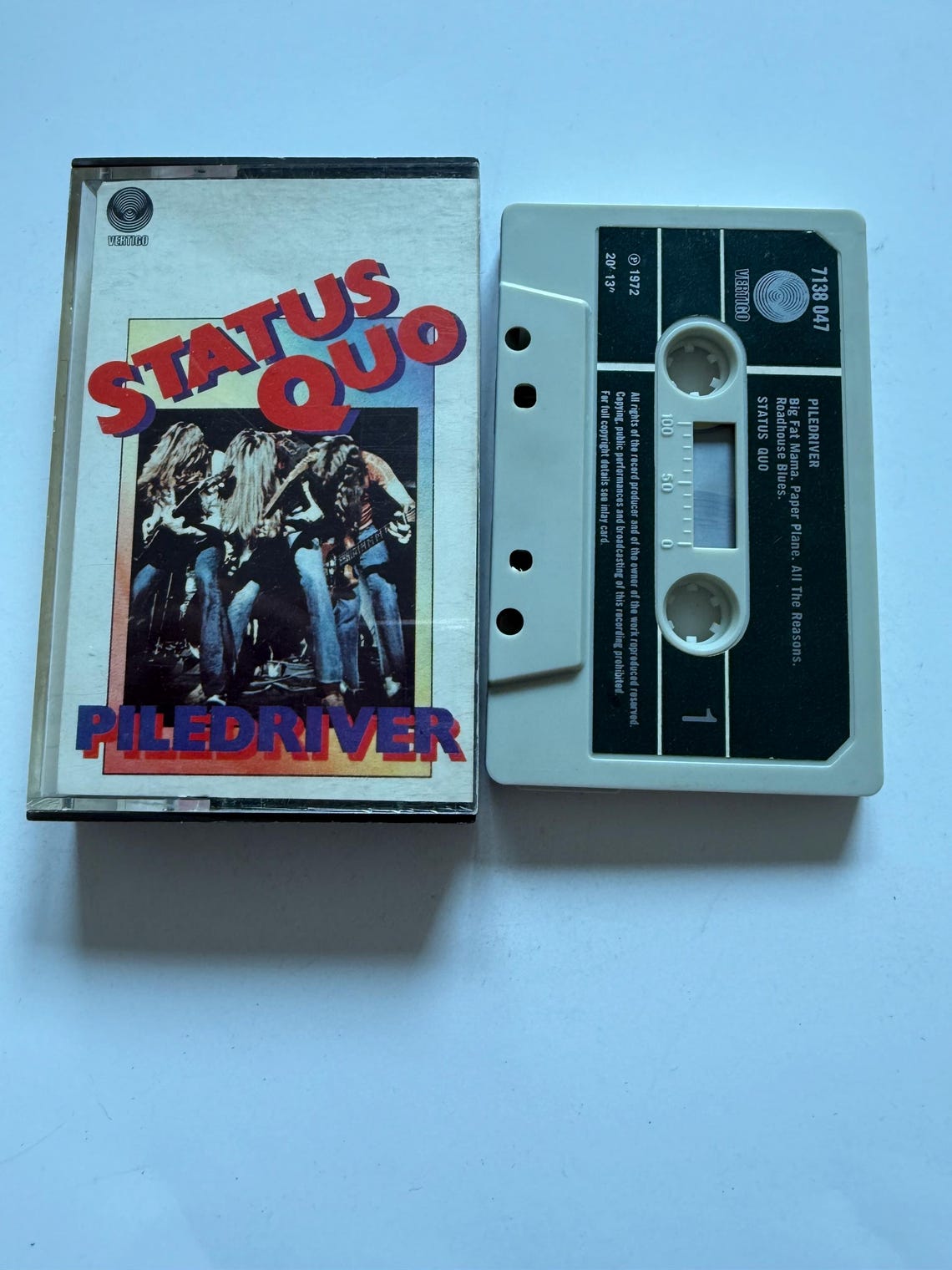 Status Quo Piledriver Cassette Tape - Etsy