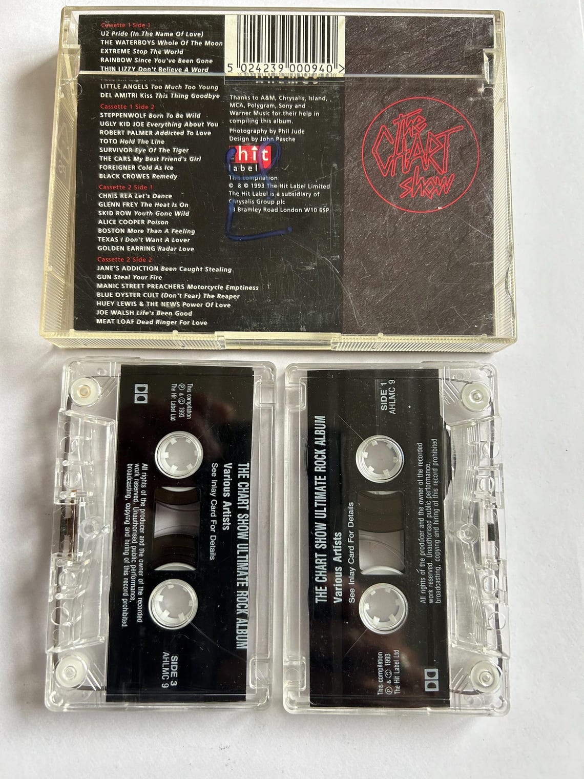 The Chart Show Ultimate Rock Album Various Artists Double Cassette Tape ...