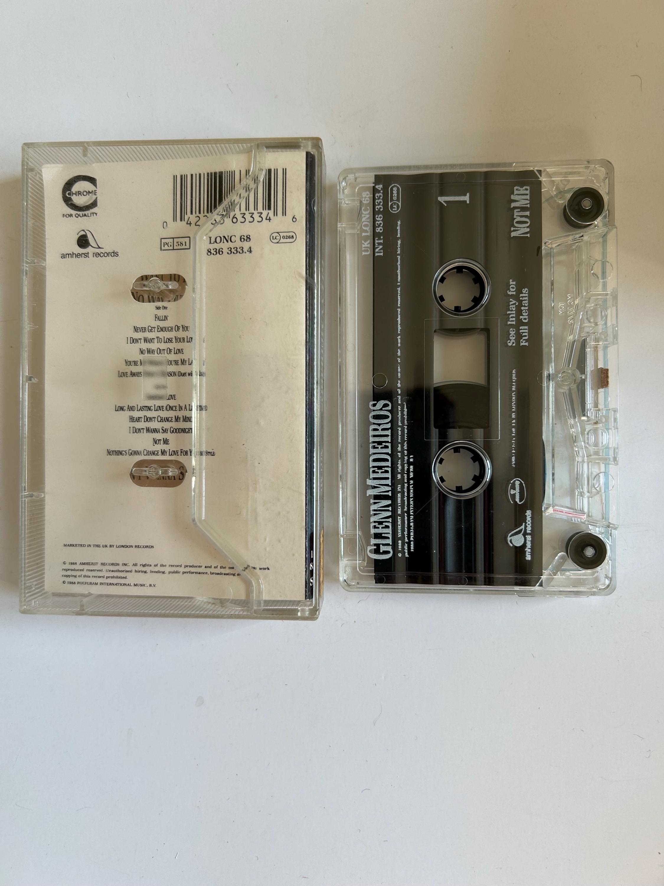 Glen Medeiros Not Me Cassette Tape - Etsy