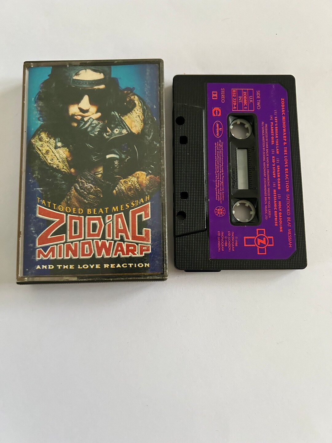 Zodiac Mindwarp and the Love Reaction Tattooed Beat Messiah Cassette ...