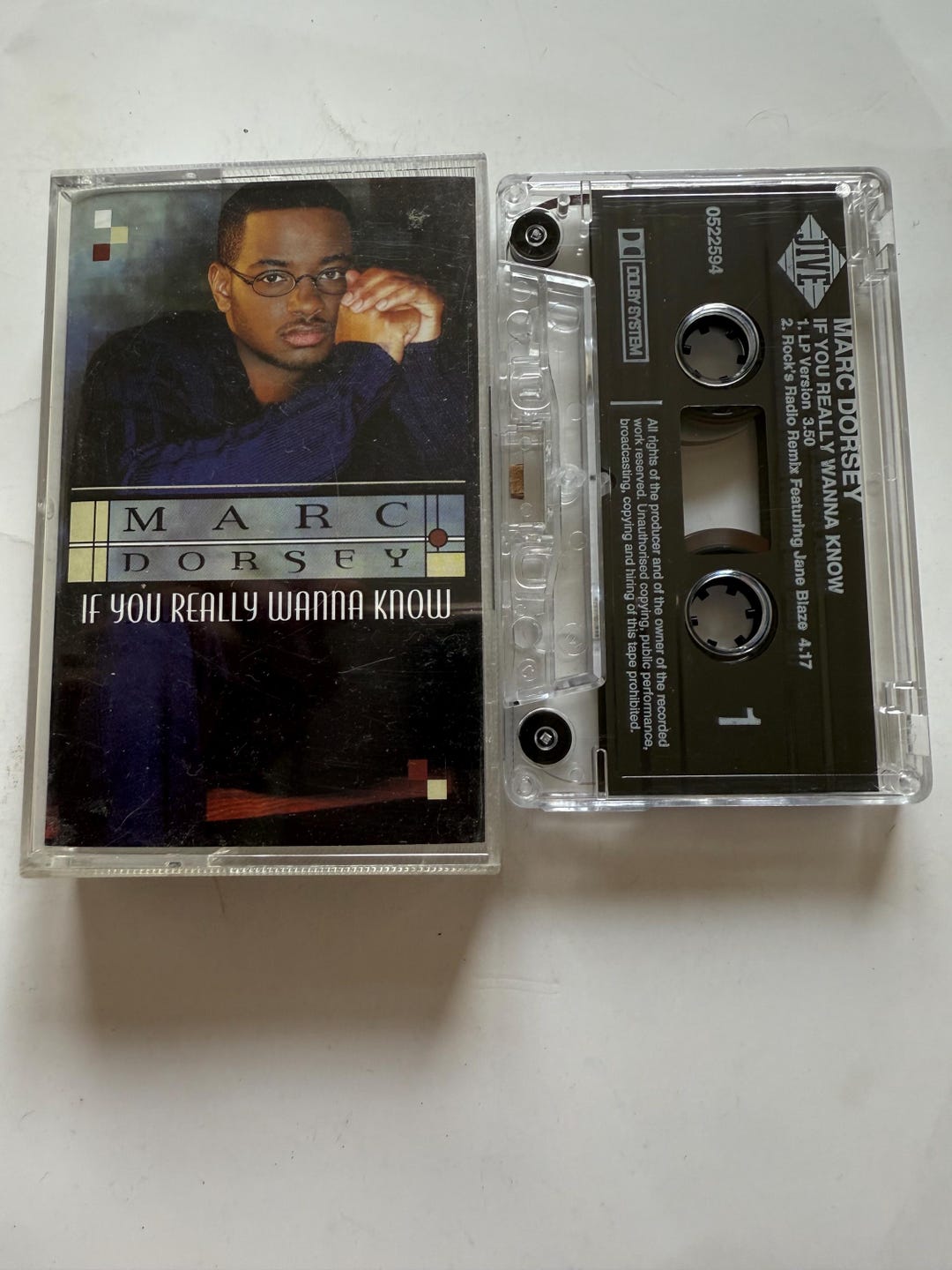 Marc Dorsey If You Really Wanna Know Cassette Tape - Etsy