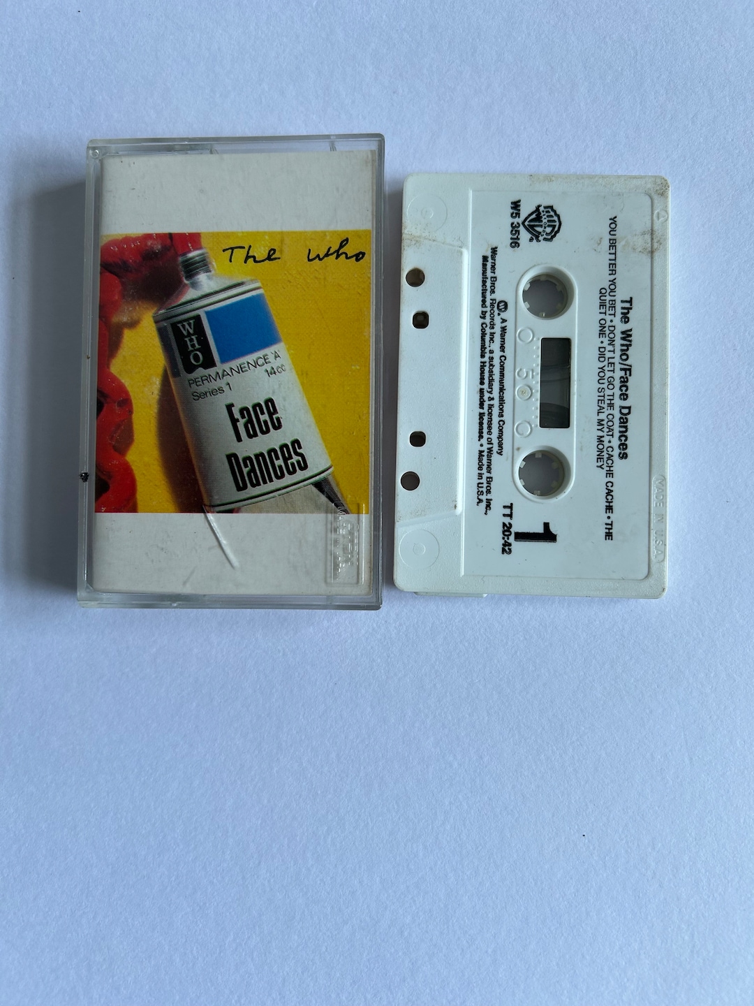 The Who Face Dances USA Cassette Tape - Etsy