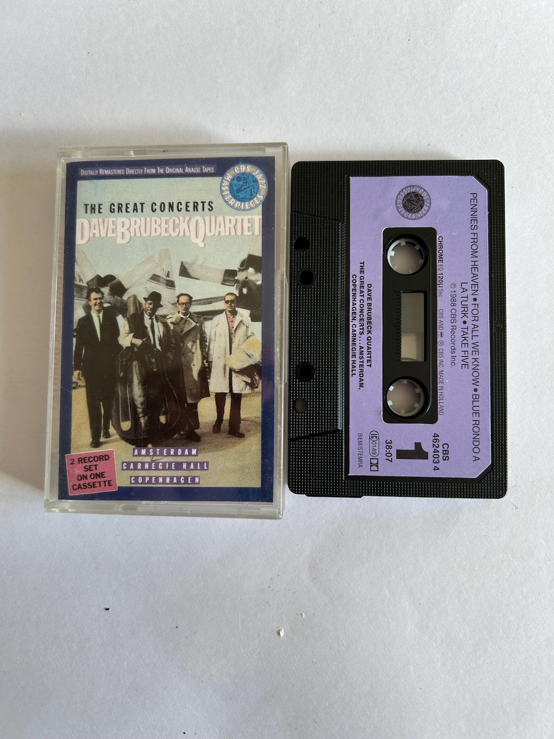 Dave Brubeck Quartet the Great Concerts Cassette Tape - Etsy