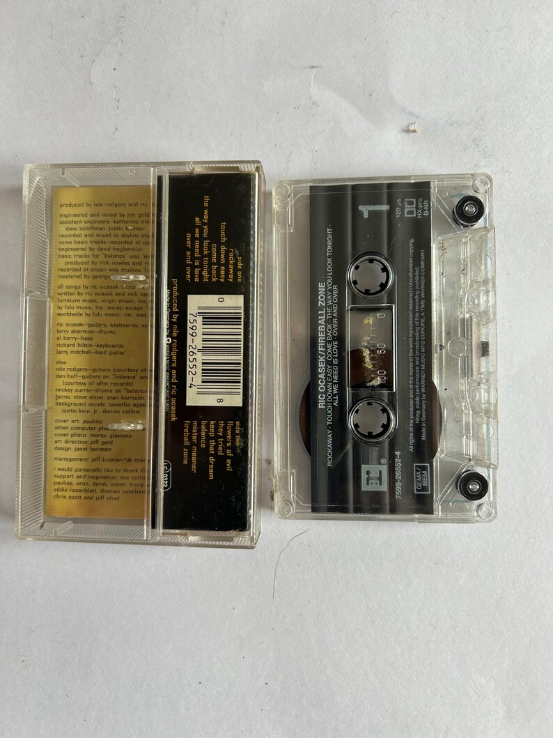 Ric Ocasek Fireball Zone Cassette Tape - Etsy