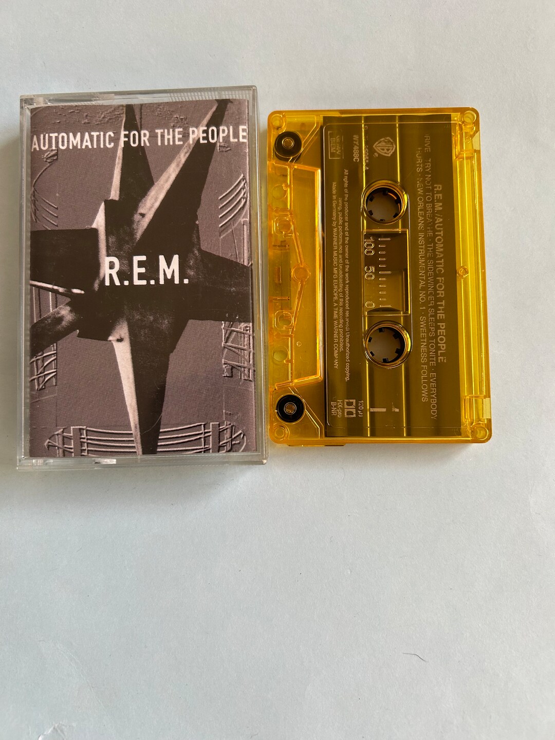 REM Rem Automatic for the People Yellow Cassette Tape - Etsy