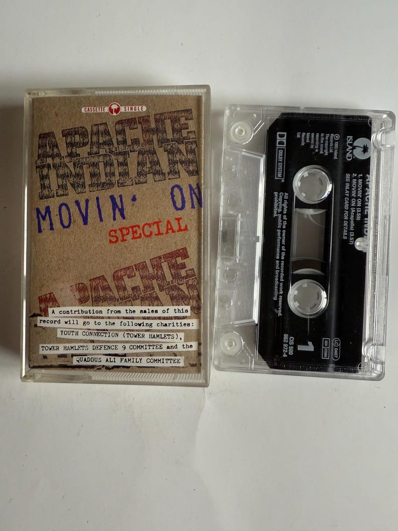 Apache Indian Movin’ on Cassette Tape - Etsy