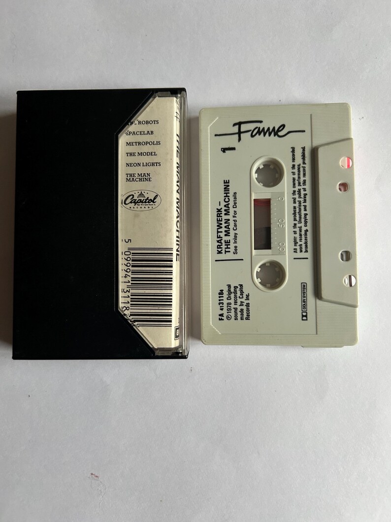 Kraftwerk Man Machine Cassette Tape - Etsy