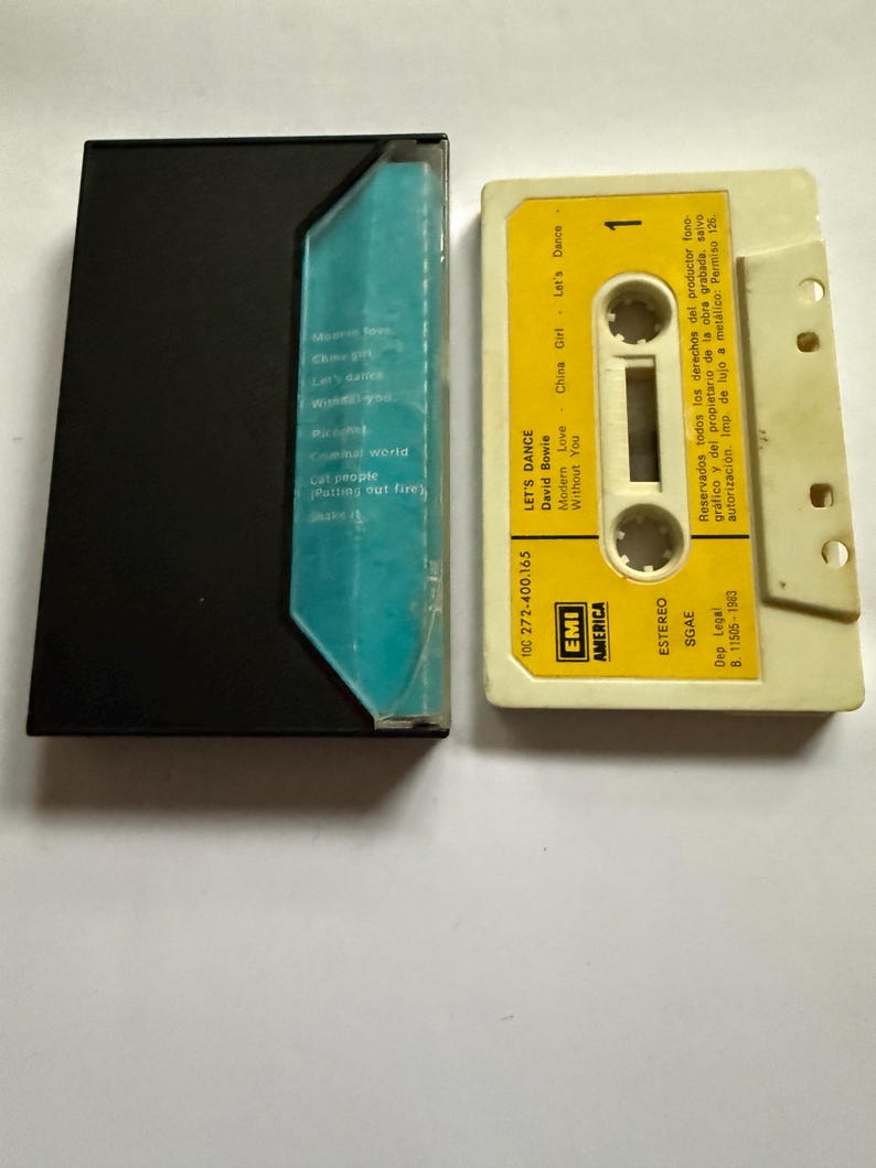 David Bowie Lets Dance Spanish Cassette Tape - Etsy