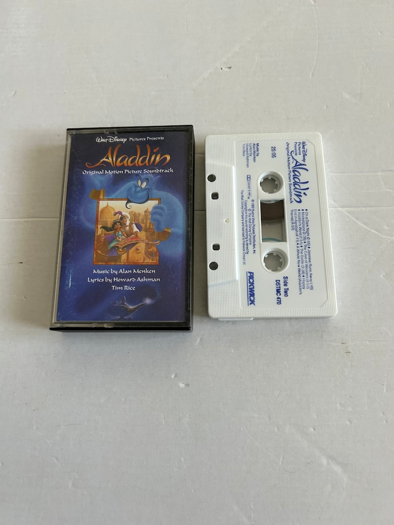 Disney Aladdin Soundtrack Cassette Tape - Etsy