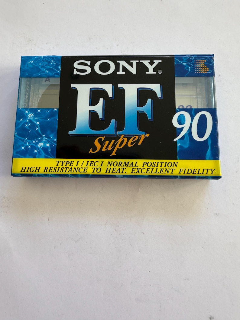 SONY EF Super 90 Blank New and Sealed Cassette Tape - Etsy