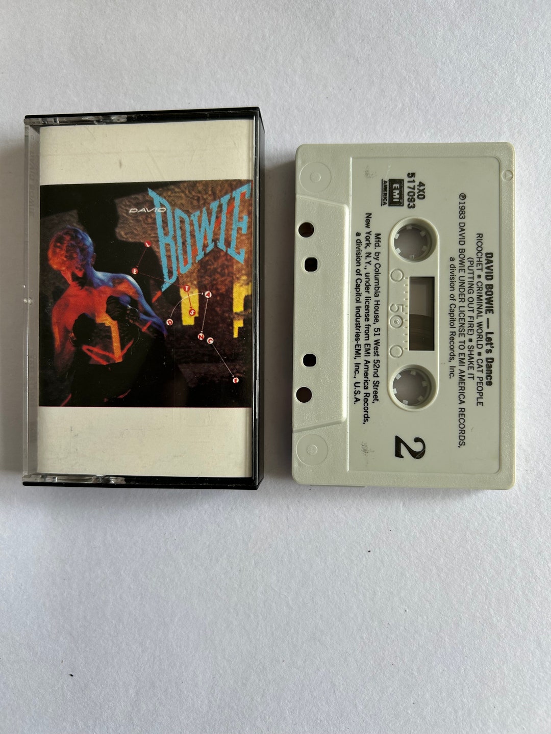 David Bowie Lets Dance USA Cassette Tape - Etsy