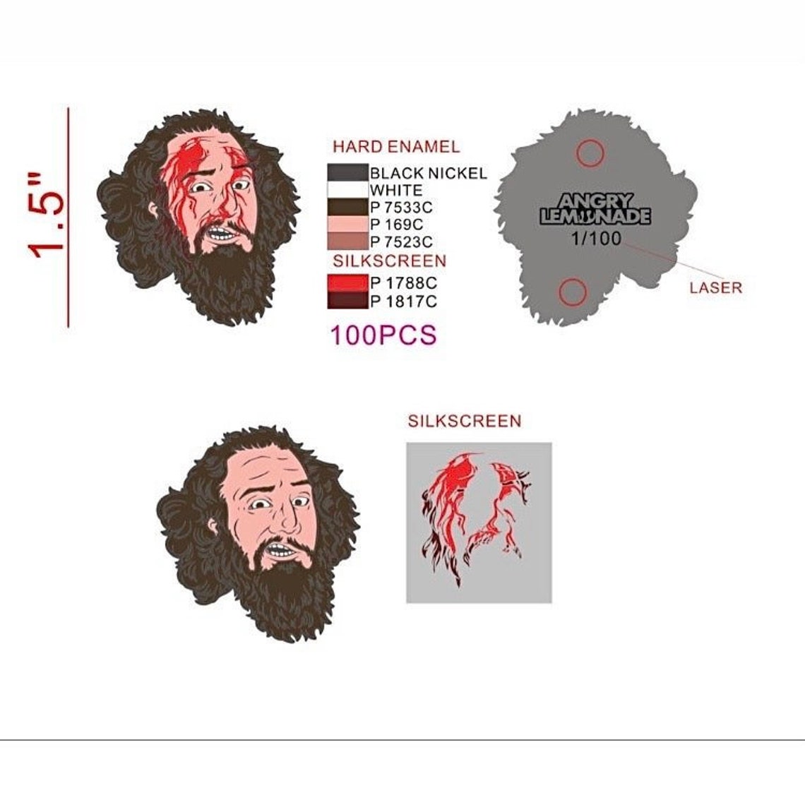 Deathmatch Legend Necro Butcher / Official Pro Wrestling Merch - Etsy