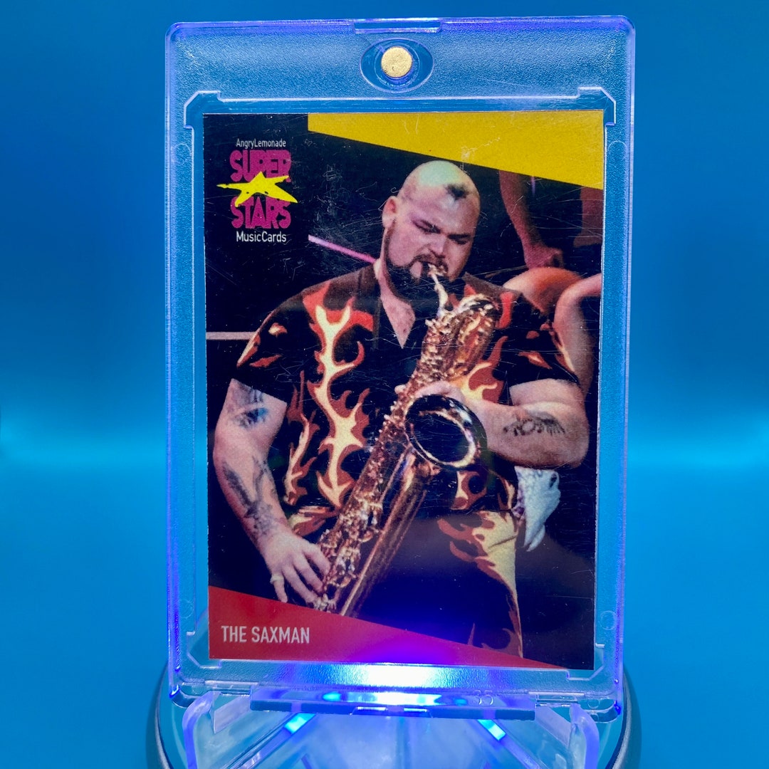 The Saxman / Wrestling Gifts / Stocking Stuffer / Custom Trading Card ...