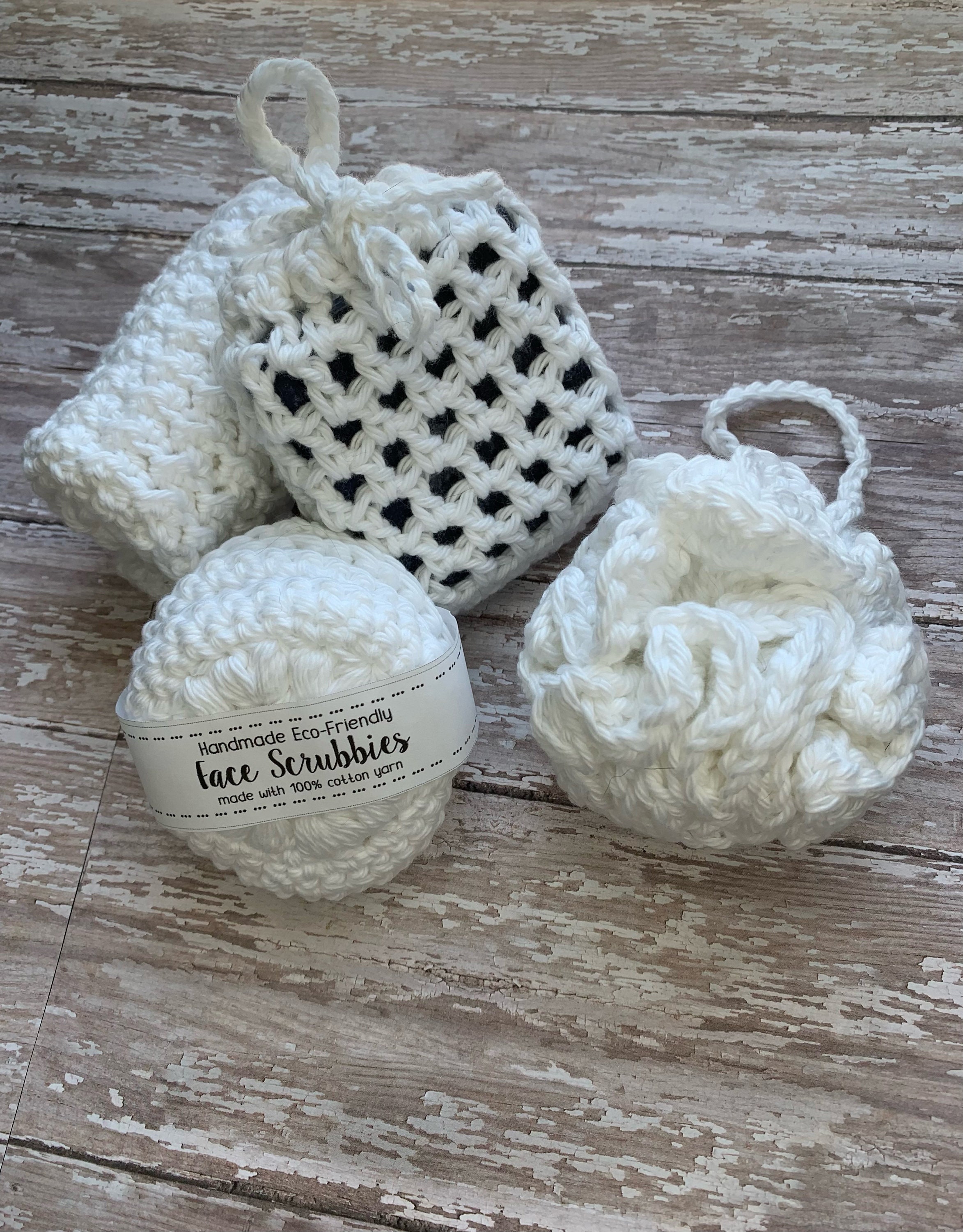 Crochet Spa Gift Set | 100% Cotton | Eco-friendly | 4-piece Set ...