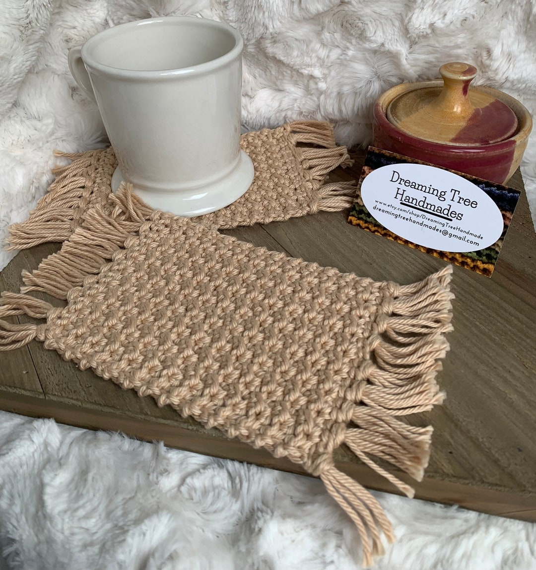 Mug Rug | 100% Crocheted | Mug Coaster | Handmade Home Decor, Handmade ...