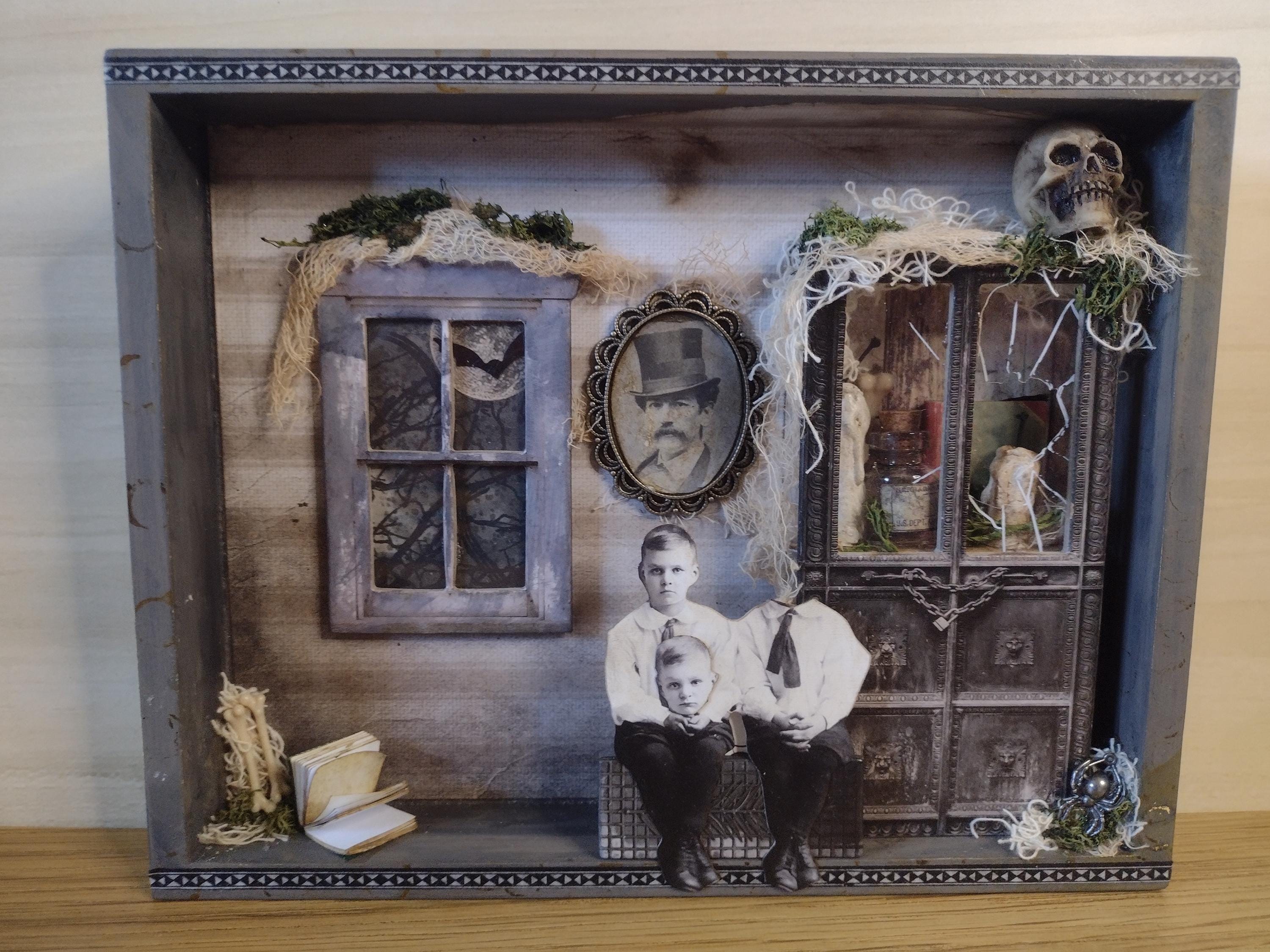Creepy Curio Shadowbox, Miniature Halloween Display - Etsy