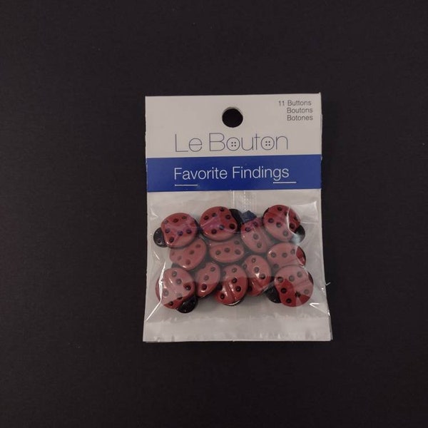 Lady Bug Buttons - Etsy