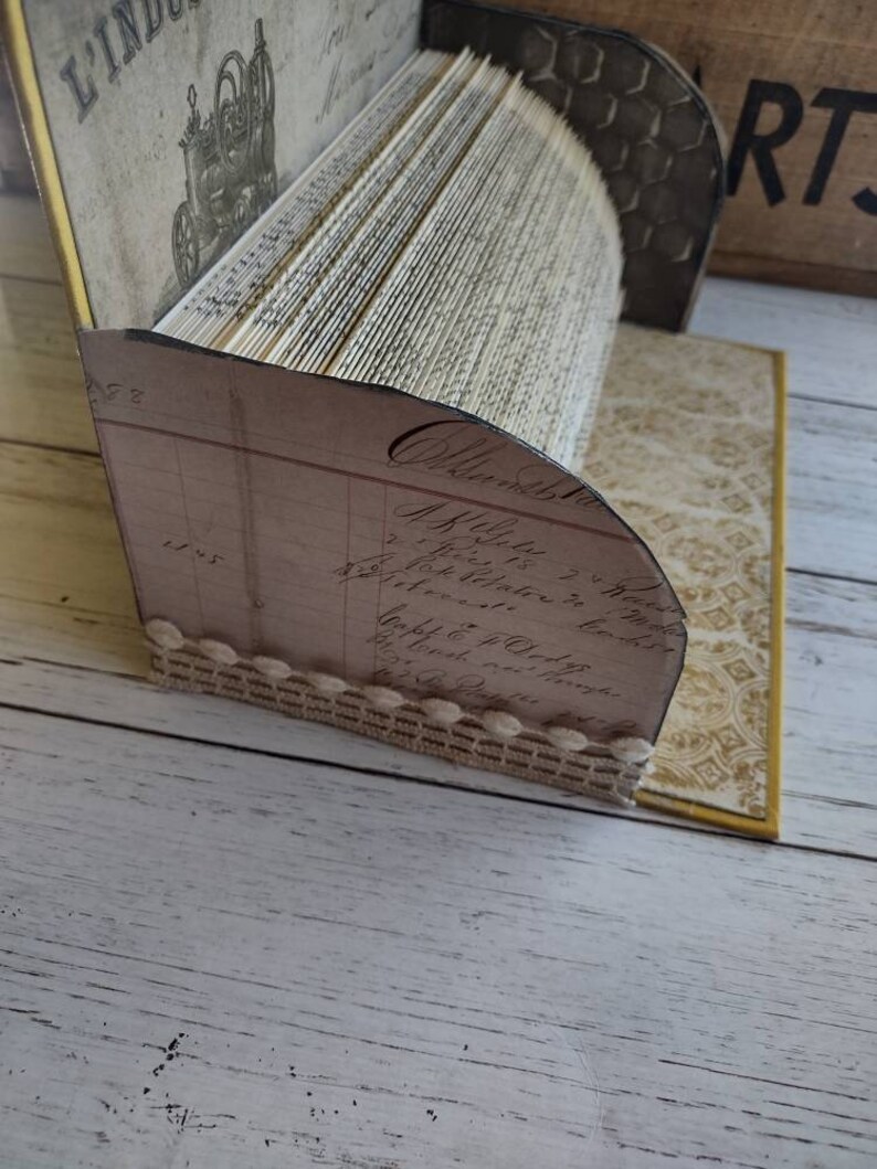 Altered Book Ephemera Holder, Junk Journal Storage, Fauxlodex, Guest ...