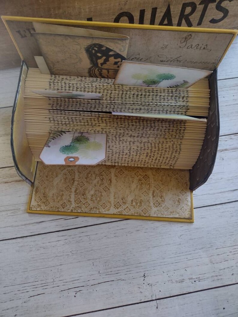 Altered Book Ephemera Holder, Junk Journal Storage, Fauxlodex, Guest ...